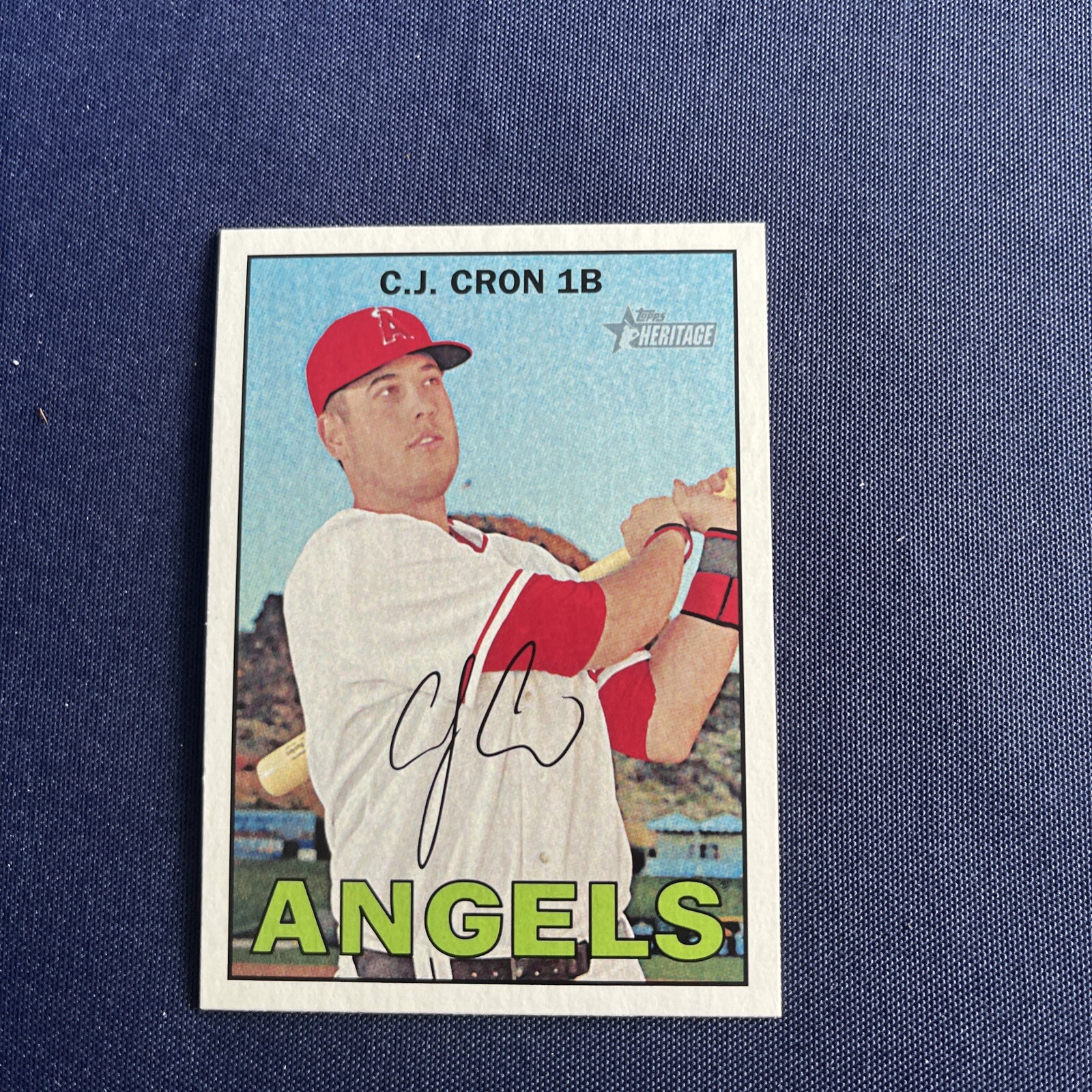 2016 Topps Heritage #58 C.J. Cron Los Angeles Angels | eBay