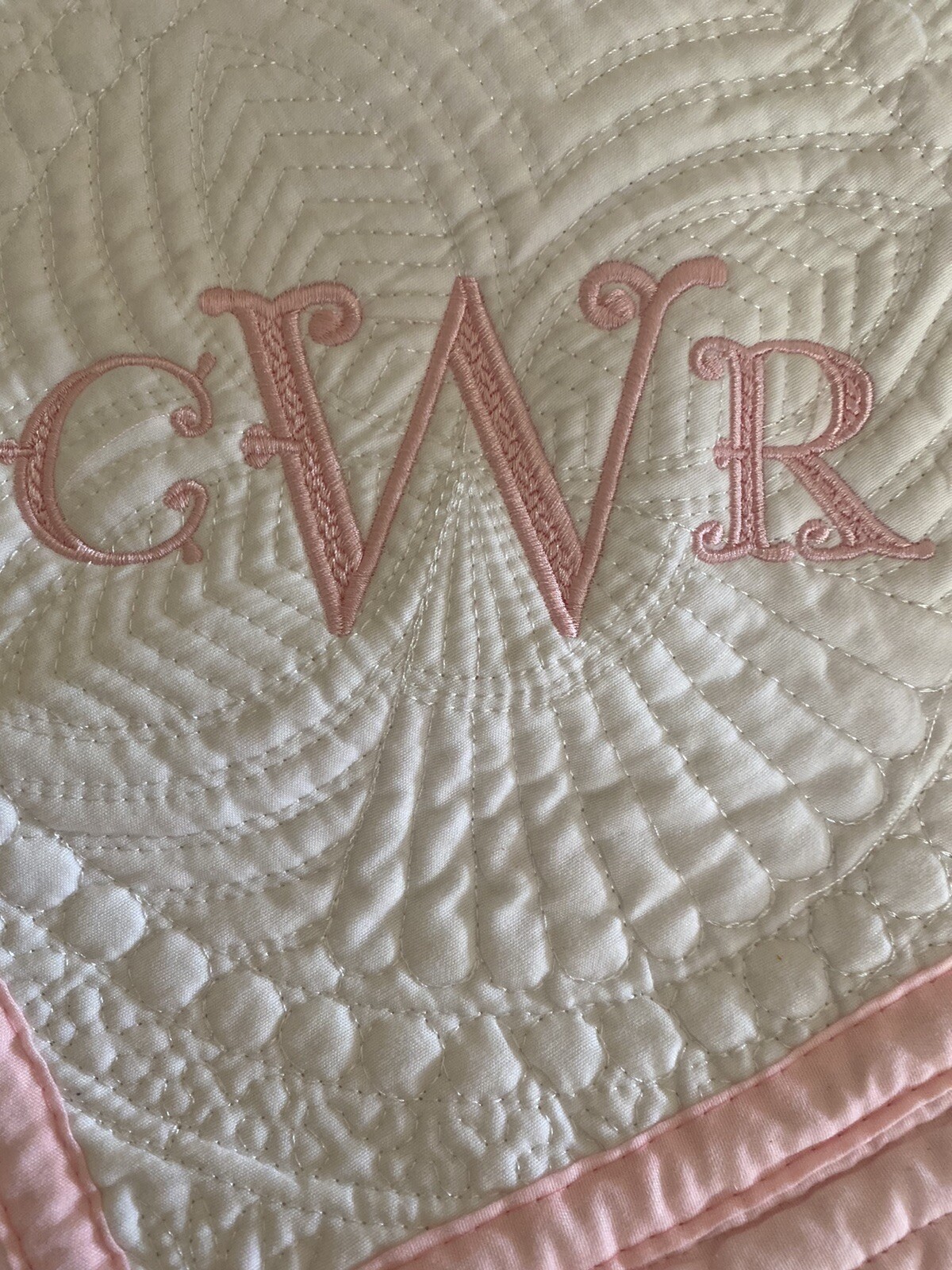 Beautiful Baby Monogrammed Quilt