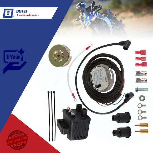 Single Fire Programmable Ignition Coil Kit 53-660 For EVO Big Twin XL ...