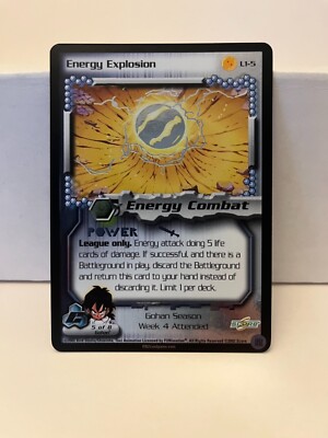 2002 Score Limited Dragon Ball Z DBZ CCG TCG Energy Explosion #L1-5 ...