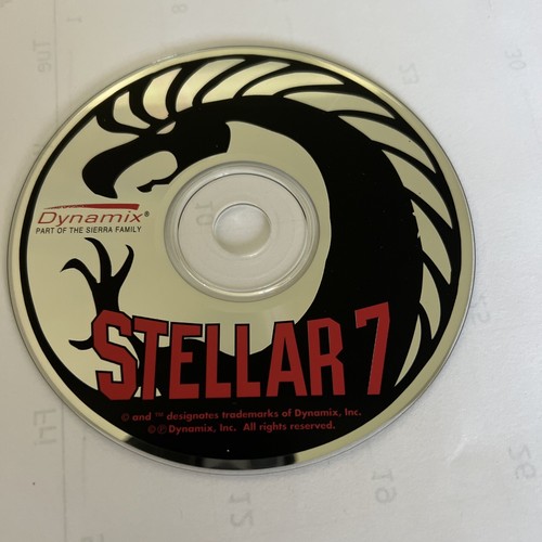 Stellar 7 Vintage PC Game 1992 Dynamix Sierra | eBay
