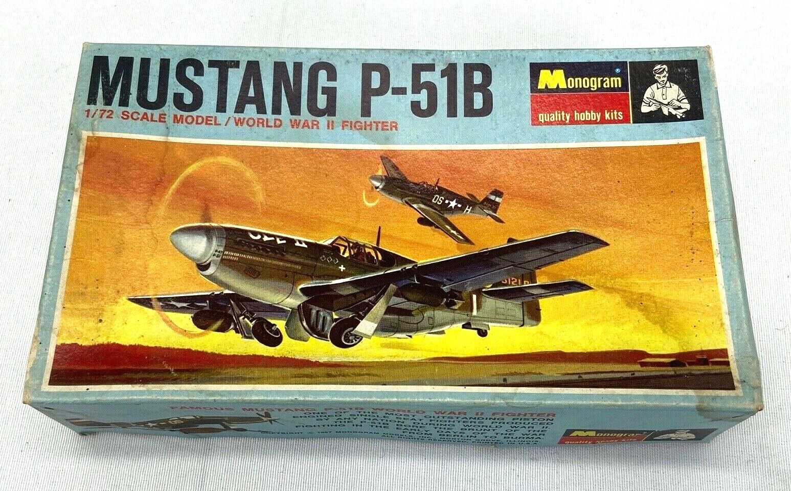 Vintage Monogram P-51B Mustang Model Kit | eBay