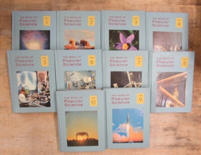 VOL 1-10 THE BOOK OF POPULAR SCIENCE pub by GROLIER ** FREE UK POST ...