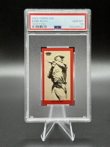 RARE 2024 Topps 206 Babe Ruth 1910 T210 Red Sox PSA 10 GEM MINT | eBay