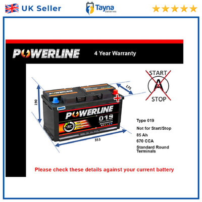 Battery fits VAUXHALL ANTARA VECTRA OMEGA BRAVA MOVANO INSIGNIA 019 New ...