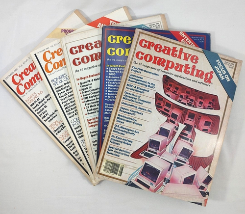 Creative Computing Magazines Computer Applications and Software lot of ...
