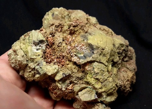 4" NATIVE COPPER in BASALT from the Lake Superior Copper Dist. Michigan ...