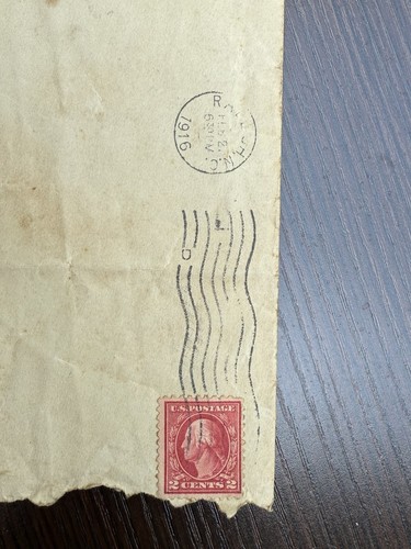 Rare Old US POSTAGE Vintage Red George Washington Two 2 Cent Stamp on ...