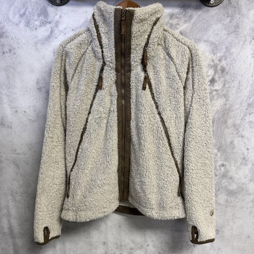 Kuhl Fleece Flight Jacket Womens Medium 20x23.5 Earth Tone Tan Outdoor ...