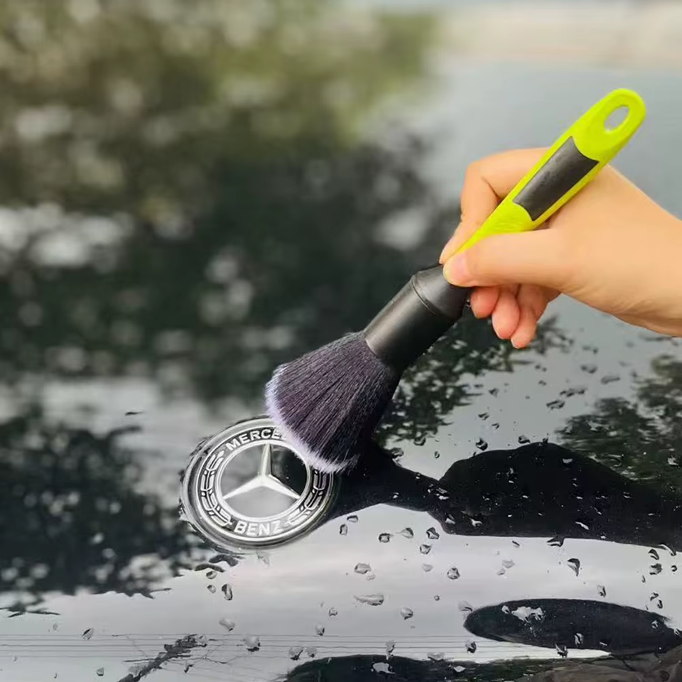 2Pcs Car Detailing Brush Set-Soft Microfiber Duster & No-Scratch Detail ...