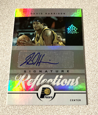 2005-06 Upper Deck Reflections Auto #SR-DA David Harrison Pacers | eBay