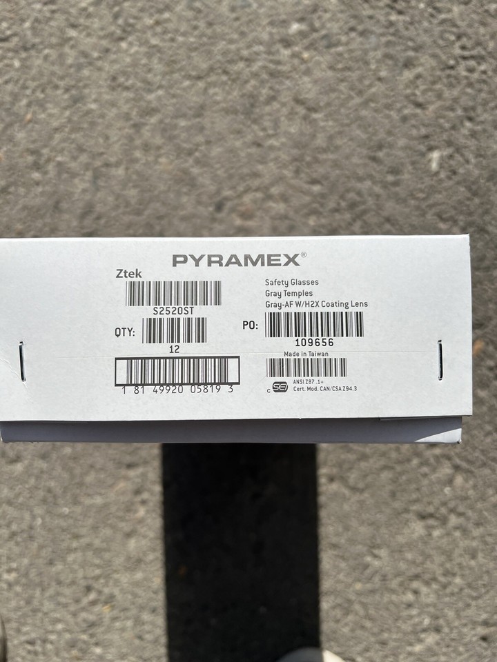 Ztek Safety Glasses with Gray Anti Fog Lens 12 Pack | eBay