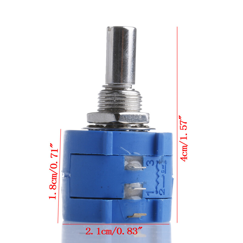 10K Ohm Rotary Potentiometer Pot 10 Turn Variable Dial Resistor | eBay