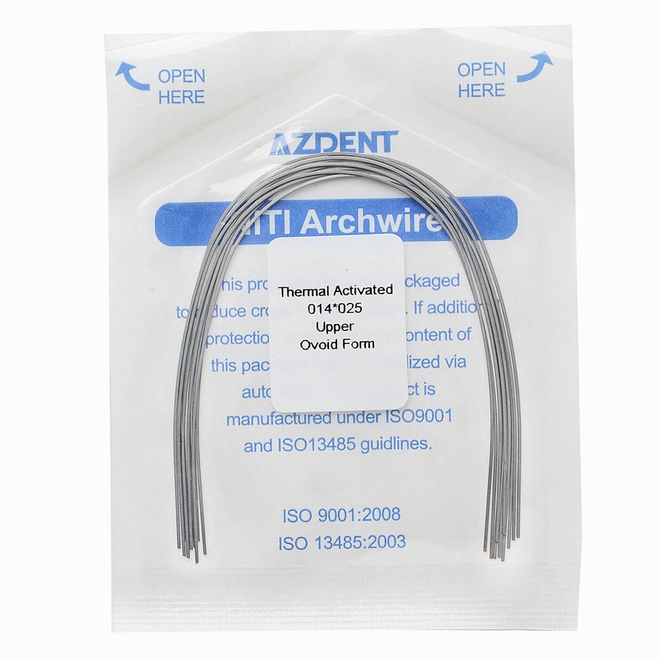 10 Packs Dental Orthodontic Thermal Activated Niti Rectangular Arch ...