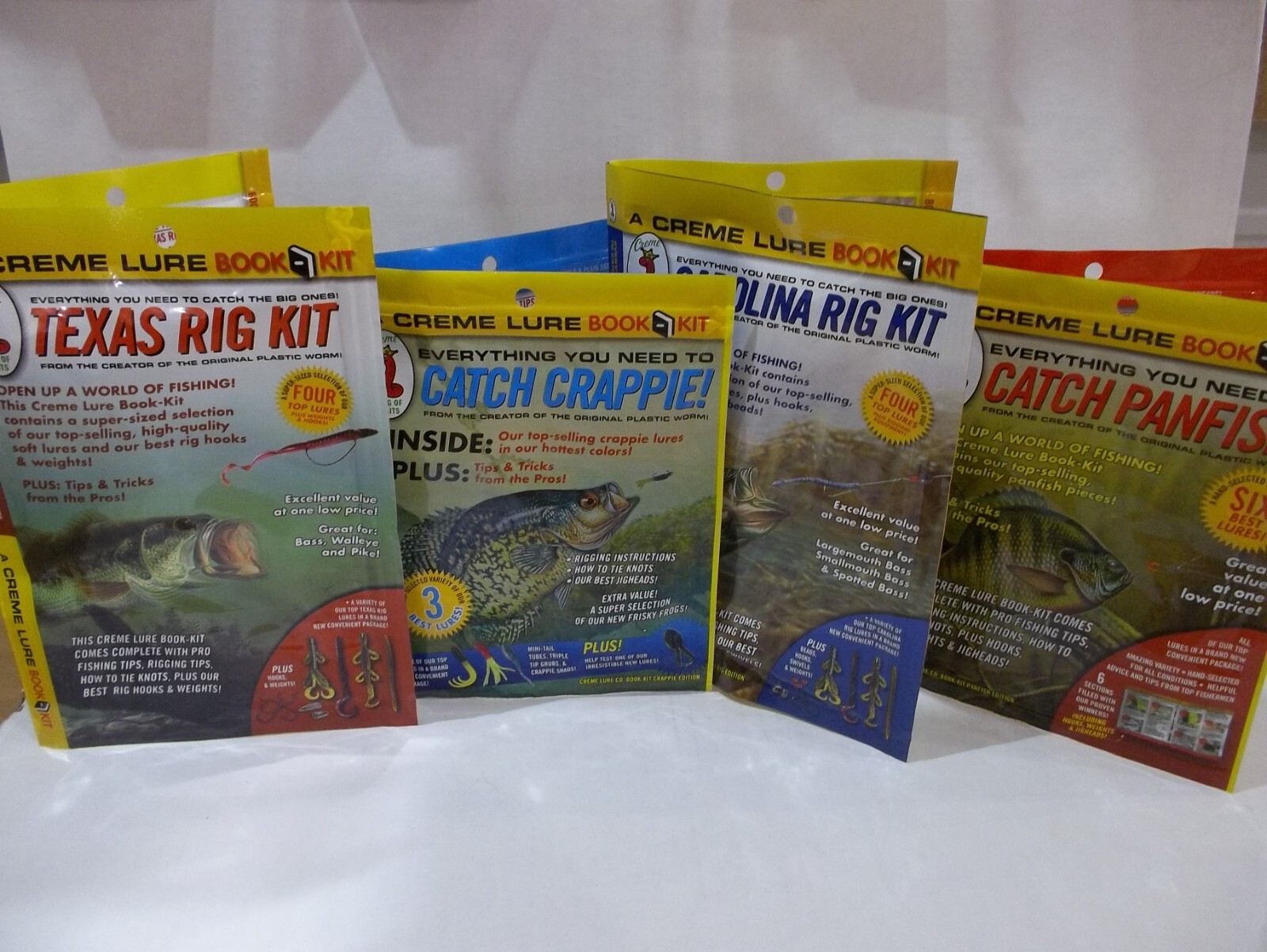 Creme Lure Book Kits choose Texas Rig, Crappie, Carolina Rig or Panfish ...