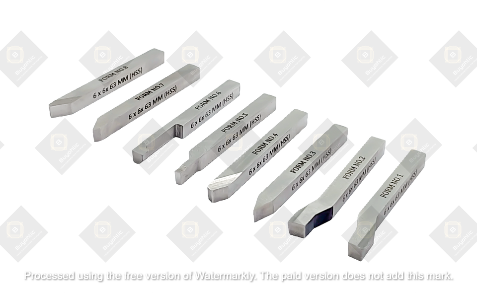 HSS M2 Grade Lathe Form Tool Set-Hard & Ground -Turning, Threading-USA ...