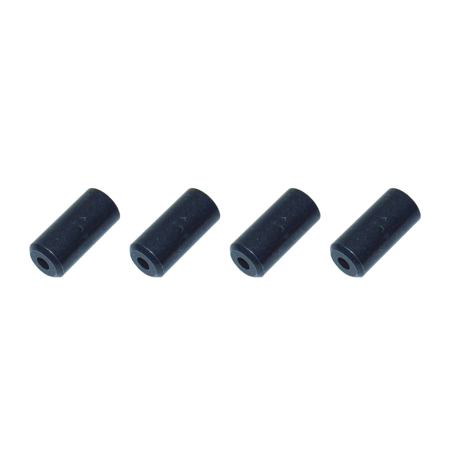 New SRAM 4-Piece Brake Cable Housing Ferrules 5mm Open End Blank Black ...