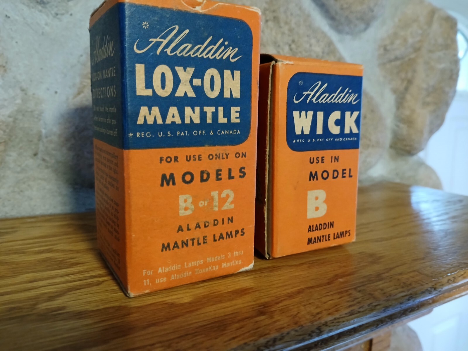 Antique Aladdin Box Wick And Lox- Mantle. New Old In There Boxes | eBay