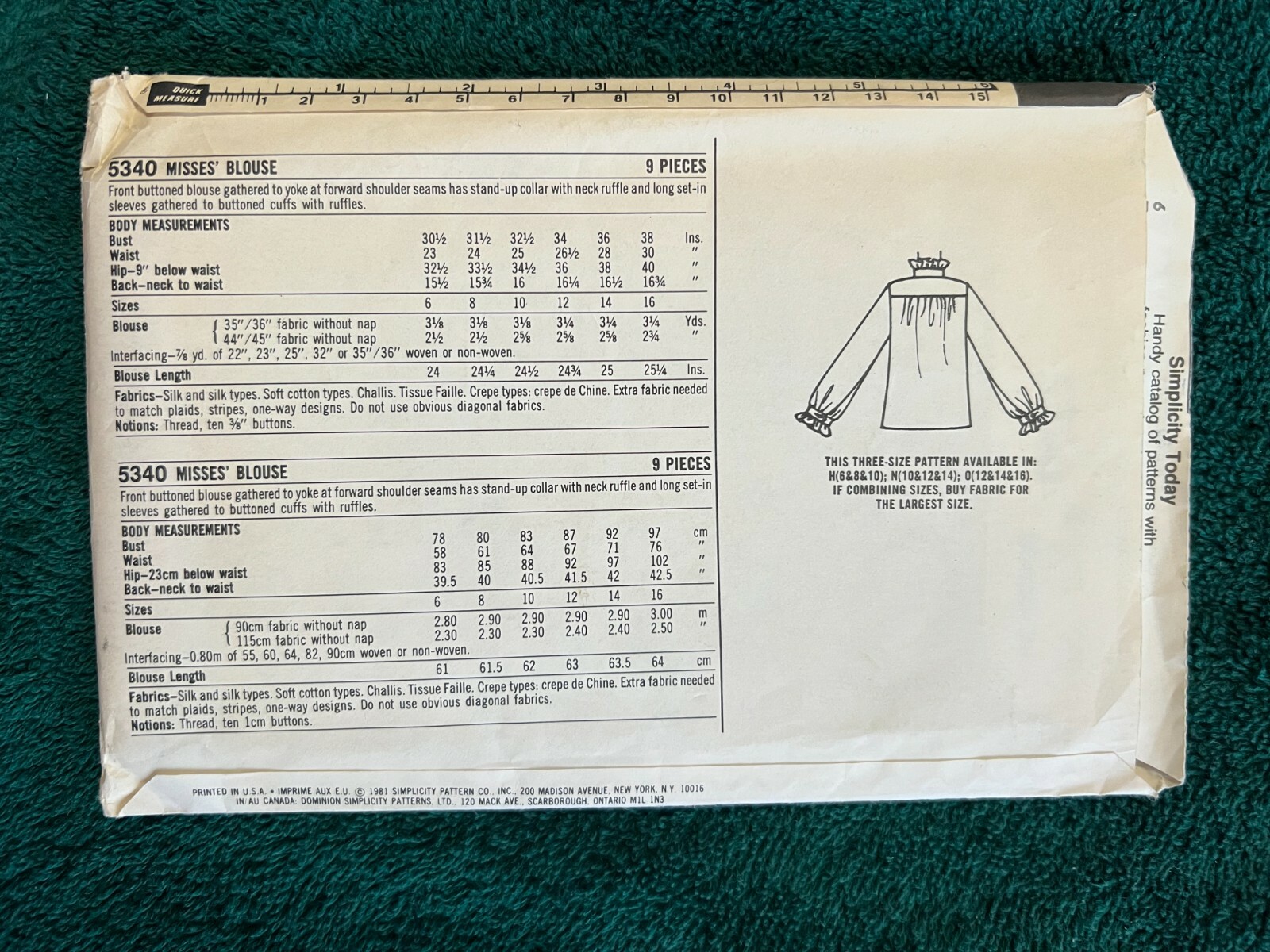 Simplicity Patterns ~ All Patterns are Size 6-10 ...