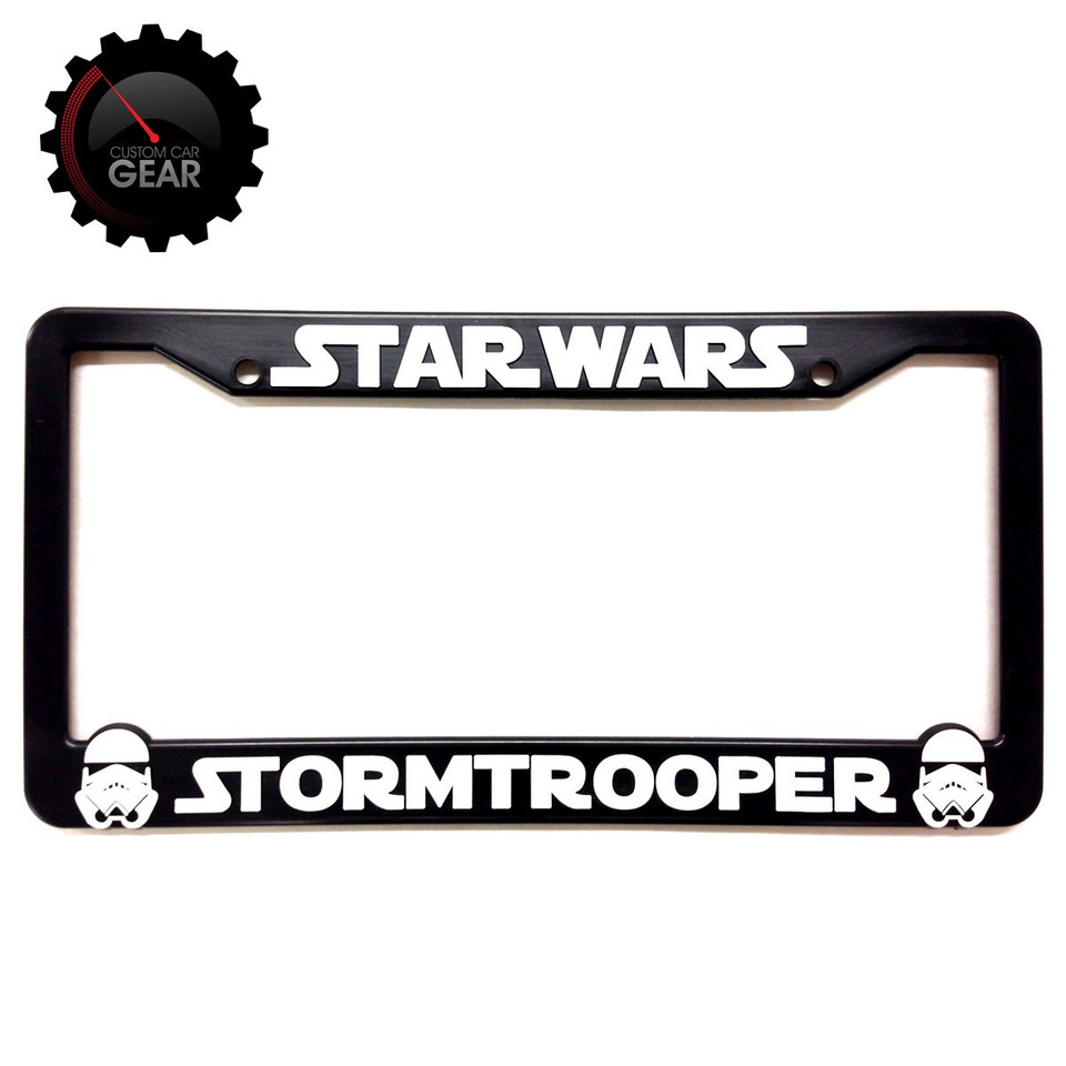 2 Star Wars Stormtrooper License Plate Frames, 3-D Raised Letter, Car ...