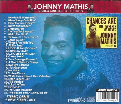 JOHNNY MATHIS STEREO SINGLES COLLECTION NEW CD 4078440851229| eBay