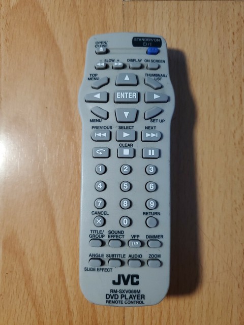 Original JVC REMOTE CONTROL RM-SXV069M for XV-N series DVD Players ...