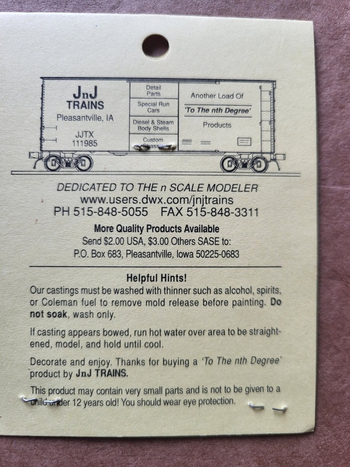 JNJ TRAINS N SCALE GONG BELL CNW STY W/O BASE BKT PKG/4 344-0159 | eBay