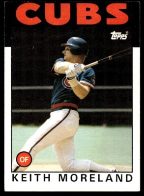 1986 Topps #266 Keith Moreland Outfield Chicago Cubs FREE shipping | eBay