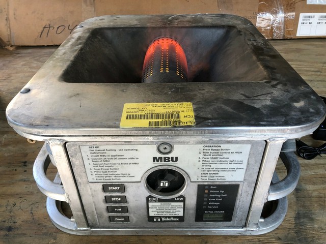 Tested WORKS Military MBU Heater Burner Unit WITH Standard 110V House ...