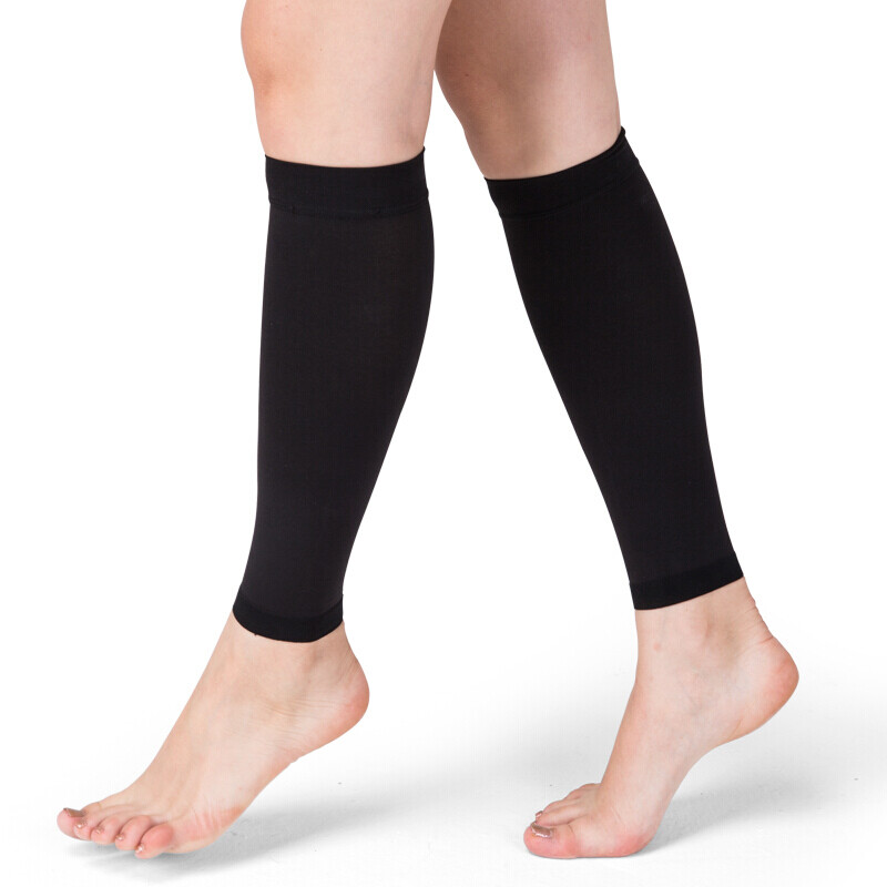 Calf Sleeve Compression Socks Anti Fatigue Sport Running Travel Flight ...