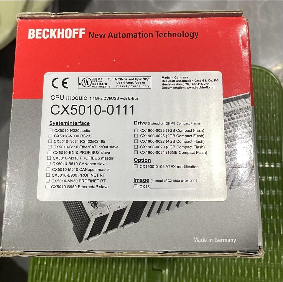 Beckhoff CX5010-0111 CX50100111 Controller Module New One | eBay