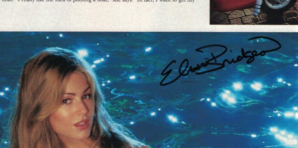 ELISA BRIDGES JSA LOA Multi Autographed Playboy Photo 12/94 Playmate ...