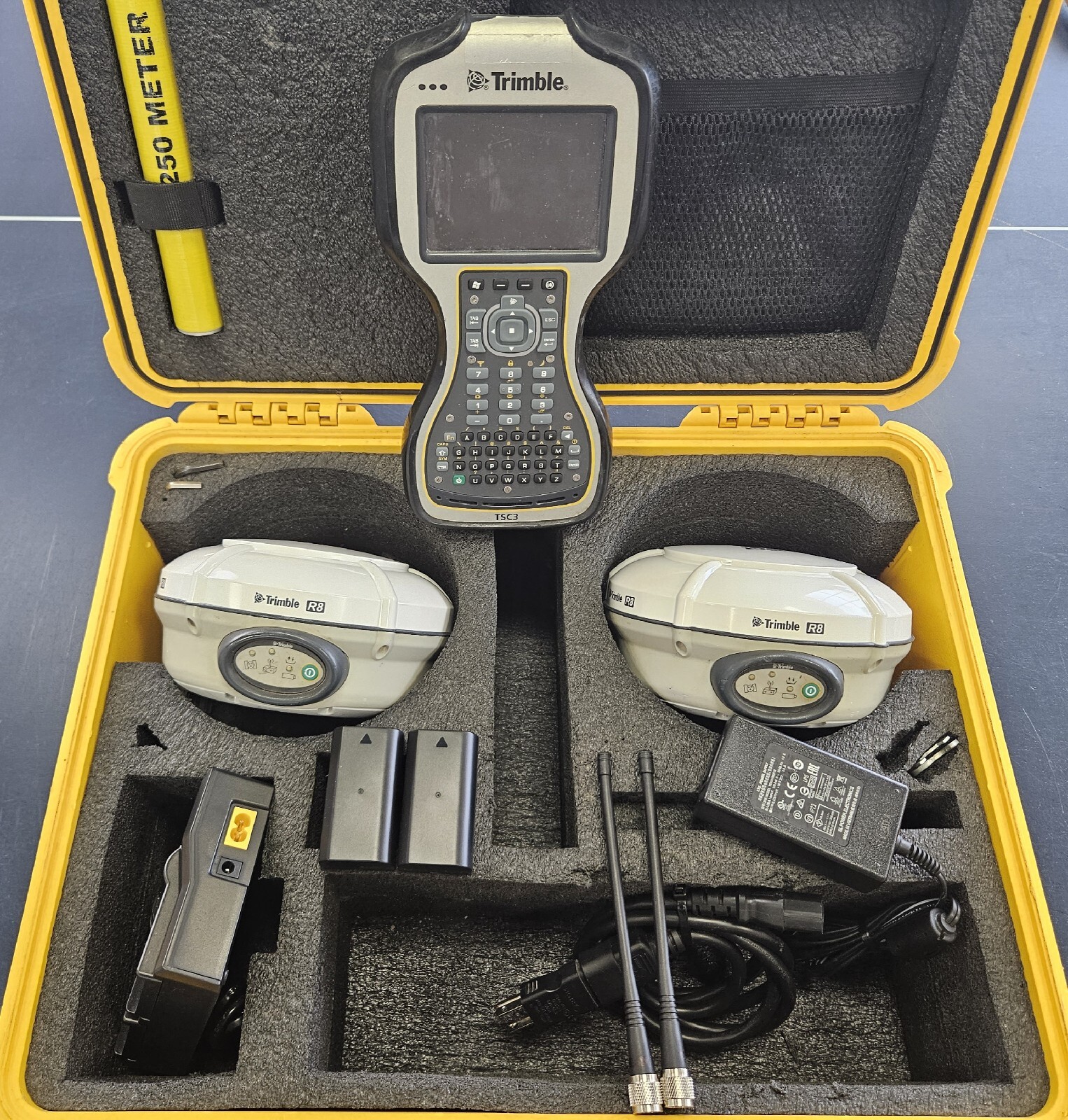 Trimble Dual R8 Model 4 GPS GNSS Galileo Base Rover RTK Kit TSC3 450 ...