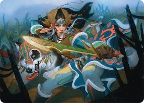 Eshki Dragonclaw Art Card (23/54) Art Series: Tarkir: Dragonstorm ...