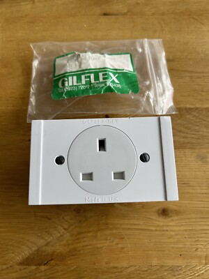 Gilflex Key 13 amp Trunking Socket TSO/8IM Ashley TS081WHT | eBay