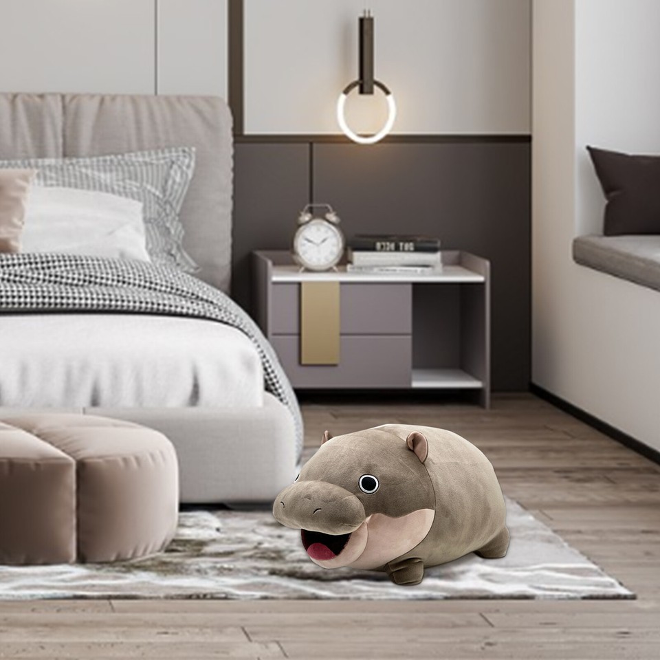 Moo Deng Hippo Plush Doll BABY PIGMY HIPPO MOODENG Stuffed Dolls ...