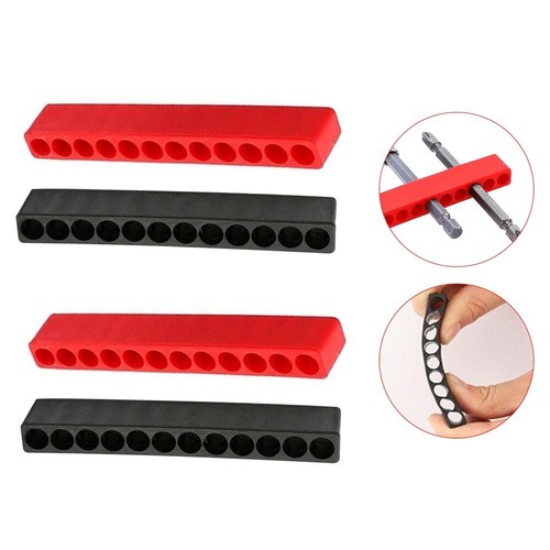 Neat and Tidy Screwdriver Storage 4Pcs Plastic Bit Holder 12 Hole ...