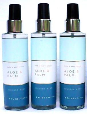 Lot set 3 Men's Bath & Body Works Aloe & Palm Cologne Spray Fragrance ...