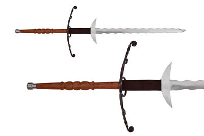 Flambard - Two-handed sword with leaves of fire | eBay