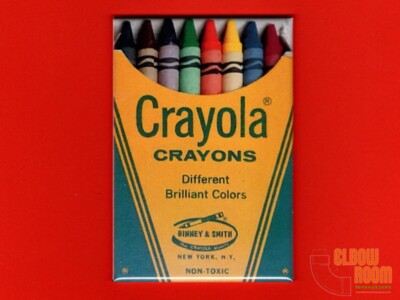 Vintage Crayola Crayons box art 2x3" fridge/locker magnet | eBay