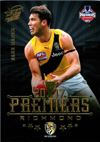 New 2017 RICHMOND TIGERS AFL Premiers Card ALEX RANCE | eBay