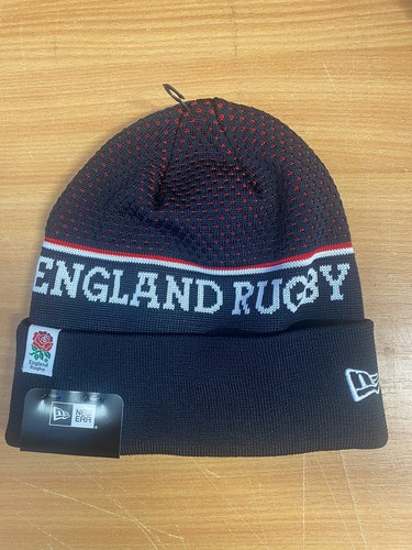 NEW ERA ENGLAND RUGBY BEANIE HAT RFU UNION BLACK CUFF WOOLLY CAP NEW | eBay