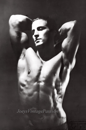 1930's Tony Sansone Nude Pinup Model Athletic Beefcake 4"x6" Reprint Photo G108 | eBay