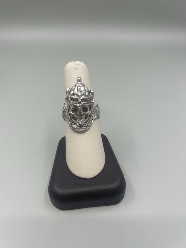 Sterling Silver 925 Skull Ring 10.4g Size 8.5 | eBay