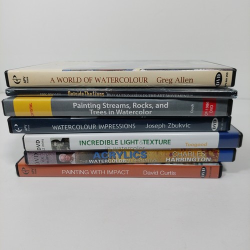 7 Artist Instructional DVDs Watercolor Oil Painting Acrylics Learning ...