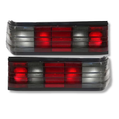 Mercedes 190 W201 Rear Lights Set 82-93 Black Red Tail Lamp Pair Left ...