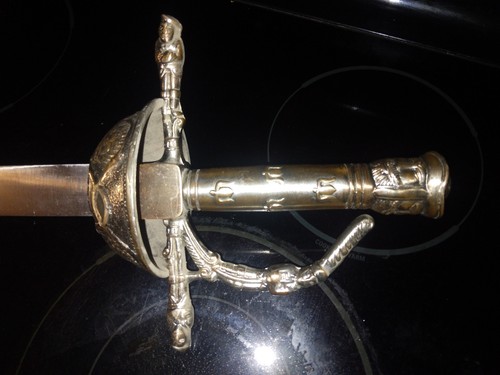 Decorative Three Musketeers Sword with 3 steel engraved characters must ...