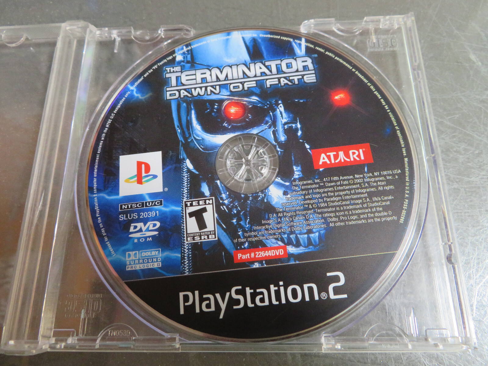 Terminator: Dawn of Fate (Sony PlayStation 2, 2002) PS2 *DISC ONLY ...