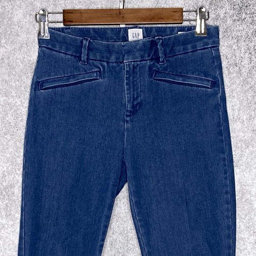 Gap womens Signature skinny ankle jeans size 0 zip pocket stretch med ...