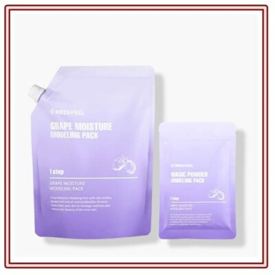 MEDI PEEL Grape Moisture Modeling Pack Set Gel Pack 1kg + Powder 100g K ...